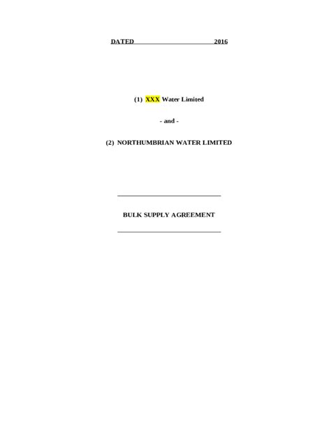 Insert Date Meter Reading Services Agreement Between Doc Template