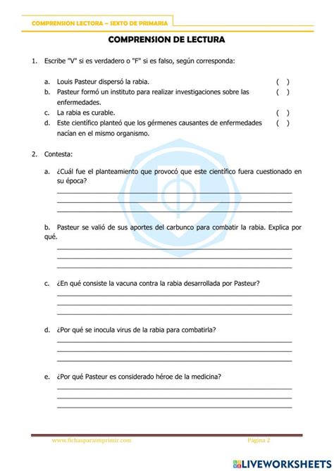 Comprensión Lec… Free Interactive Worksheets 6744676