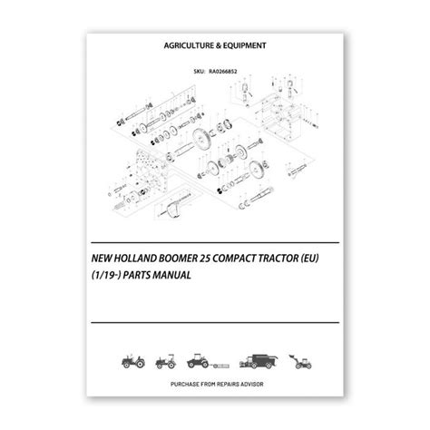 New Holland Boomer 25 Compact Tractor Parts Manual