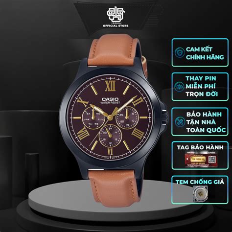 Đồng Hồ Nam Casio Mtp V300bl 5a Dây Da Thật Chống Nước Hàng Chính Hãng Shopee Việt Nam