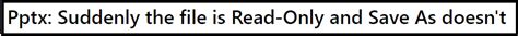 How To Resolve Powerpoint Cant Save Error