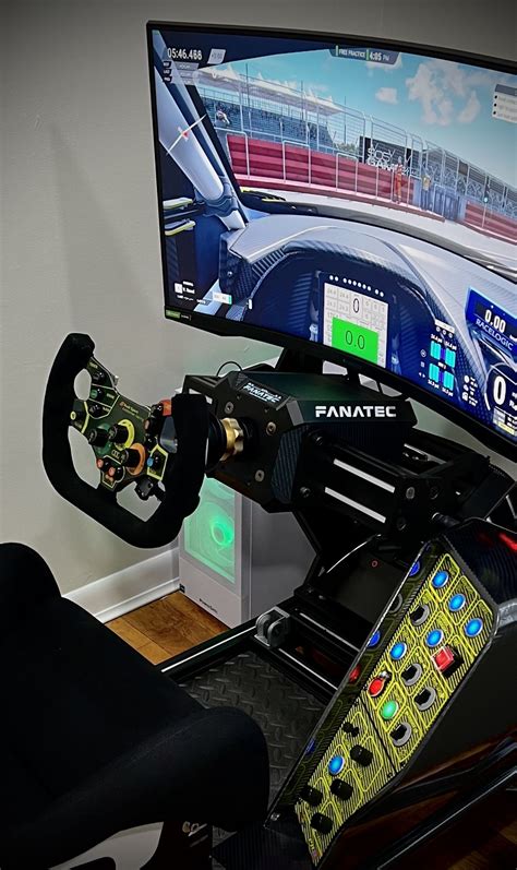 Gaming Simulator Cockpit With Real Racing Steering Stand Fits For