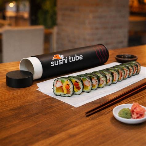 Tubo Para Sushi Listo Para Molde Burrito Cilindro Push Pop Sube Y