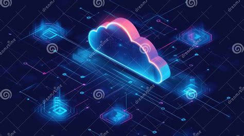Cloud Api Integration Illustration Showing Cloud Api Integration With