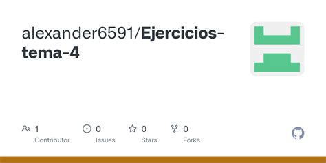 Github Alexander Ejercicios Tema