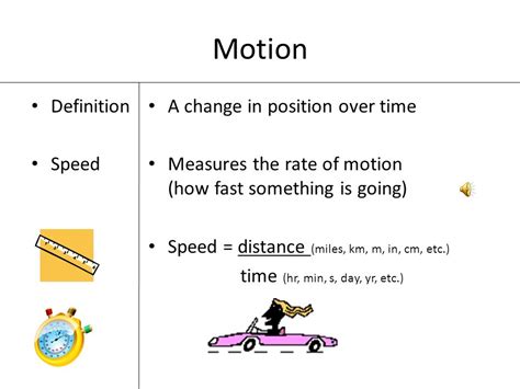 Motion Definition Science