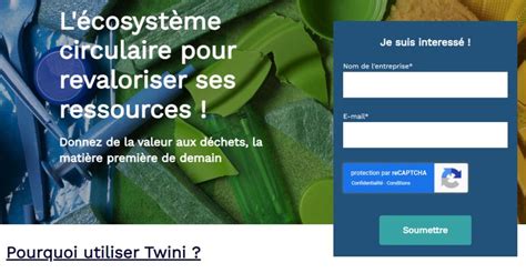 Twini La Plateforme Digitale De Revalorisation Des Ressources Twini
