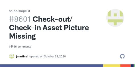 check out check in asset picture missing · issue 8601 · snipe snipe