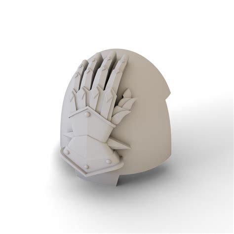 Stl File Terminator Shoulder Pad Iron Hands V2 🤲・3d Printable Design To Download・cults