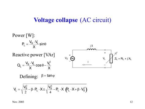 Ppt Voltage Collapse In Electrical Power Systems Powerpoint