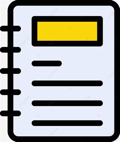 notepad symbol notepad education vector symbol notepad education png