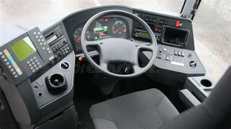 Cab Of Bus Shown From Inside With Its Dashboard Stock Video Video Of Hand Pointers 321261971