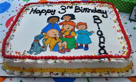 Caillou And Rosie Cake