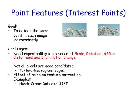 Ppt Feature Extraction And Matching Feature Tracking Sudipta N Sinha