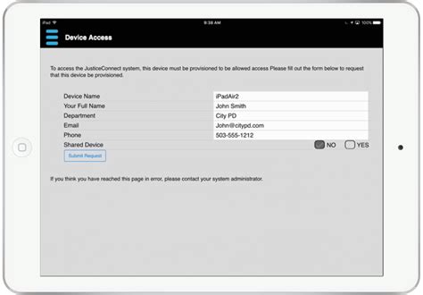 CMI JusticeConnect Public Safety Software Device Provisioning