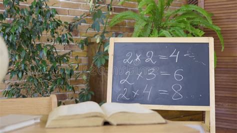 Mathematics Classroom Empty Interior School Class Stock Vector