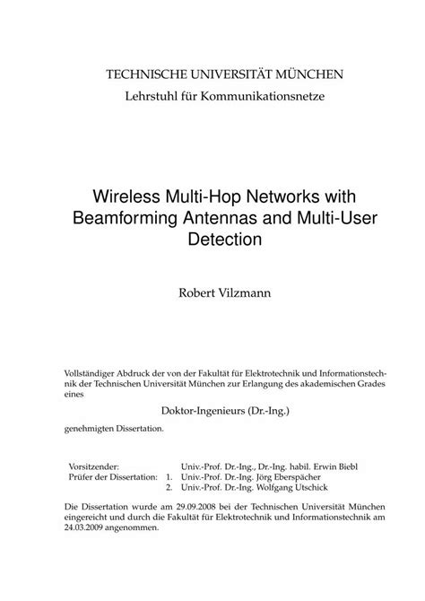 Pdf Wireless Multi Hop Networks With Beamforming Antennas … Dokumen Tips