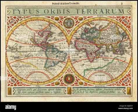 The Typus Orbis Terrarum Map Created By Jan Janssonius In 1628