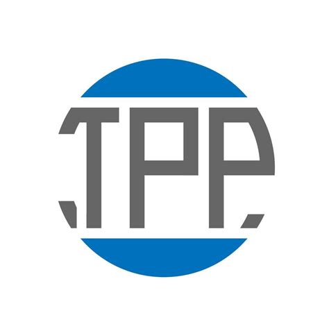 Tpp Letter Logo Design On White Background Tpp Creative Initials Circle Logo Concept Tpp