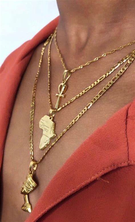 3 Piece Set Ankh Nefertiti And Africa Melanie Marie