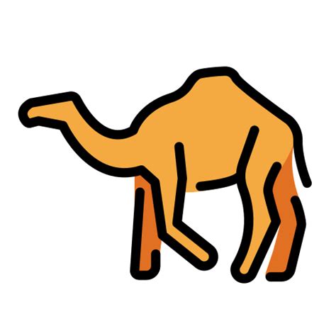 🐪 Одногорбый верблюд эмодзи
