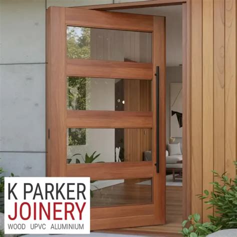 Wooden Pivot Doors Modern Hardwood Custom Sizes