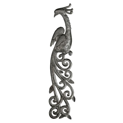 Peacock Feathers Metal Wall Art Le Primitif