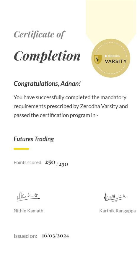 Completed Futures Trading Module Adnan Shaikh Posted On The Topic
