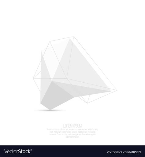 Abstract Polygonal Geometric Shape Royalty Free Vector Image