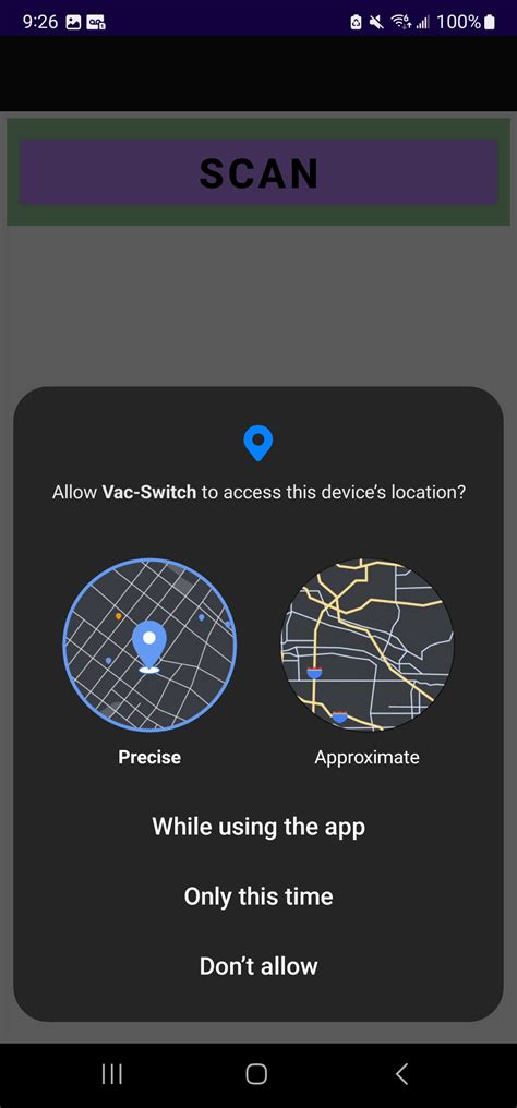 Android Mobile App Quick Start Guide Vac Switch