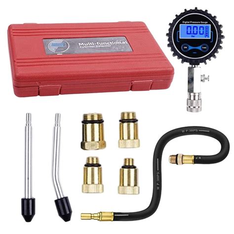 Compression Tester Automotive Digital Cylinder Compression Gauge 0 200psi Car Engine