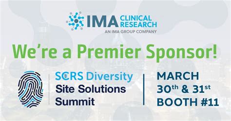 Ima Clinical Research On Linkedin 2023 Diversity Site Solutions Summit
