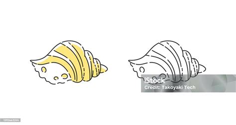 조개 모양 아이콘 선형 벡터입니다 굴 껍질 로고 기호는 색상과 검은 색으로 설정됩니다 개념에 대한 스톡 벡터 아트 및 기타 이미지 개념 개체 그룹 검은색 Istock