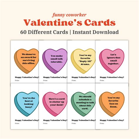 Funny Coworker Valentines Cards Workplace Valentine Cards Office
