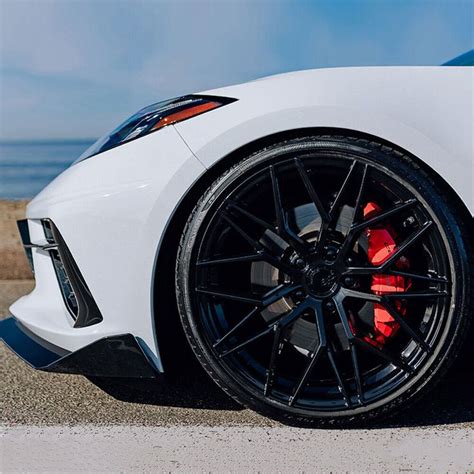 2020 2021 Chevrolet Corvette C8 Avant Garde M520r Black Wheels Tires