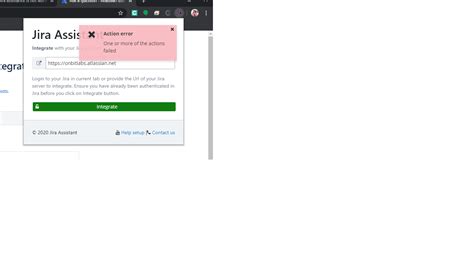 When Integrate Jira Server With Jira Assistant It Says One Or More Of