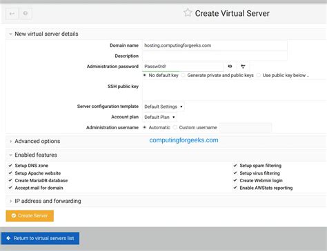 Installing Webmin Virtualmin Directadmin On Debian 12 Computingforgeeks