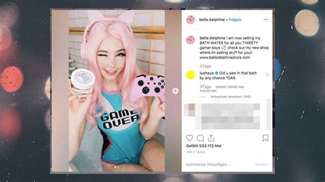 Belle Delphine Instagram Star Verkauft Benutztes Badewasser Mit