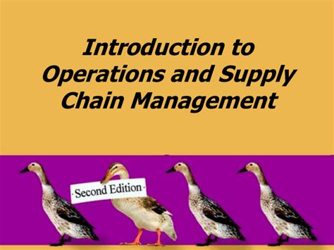 Operations And Supply Chain Management Introduction