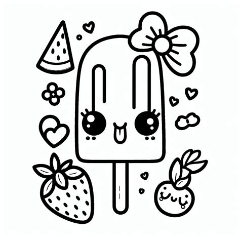 דף גזירה של גלידה בכוס להדפסה יויו