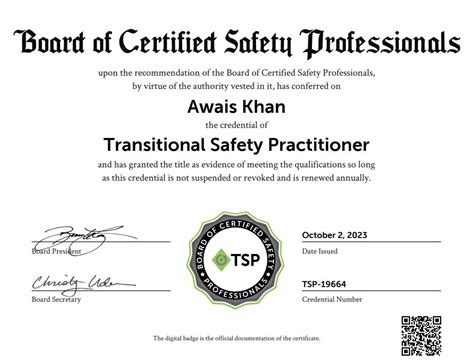 Awais Khan Tsp® On Linkedin Tamimi Csp Bcsp Qhse Safetyfirst Safetyprofessionals Hse