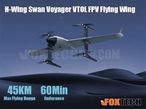 H Wing Heq Swan Voyager Easy To Operate Fpv Vtol Flying Wing
