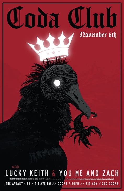 Coda Club Live At The Aviary Poster Poster By Tylerrambie