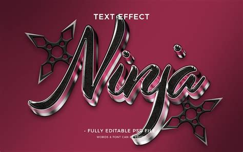 Premium PSD Ninja Text Effect