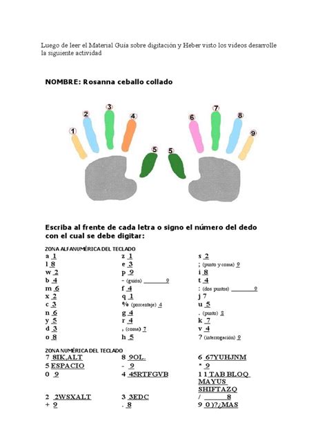 Practica De Digitacion Actividad 3 Pdf