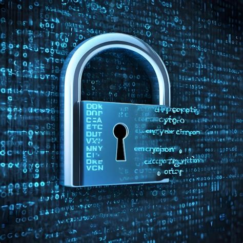 Cybersecurity Background With Data Encryption Premium Ai Generated Vector