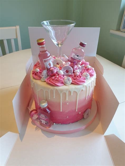 Gin Drip Cake In 2025 21st Birthday Cakes Birthday Cake Drink 22nd