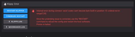Problem With Klipper Today Issue Klipper D Klipper GitHub