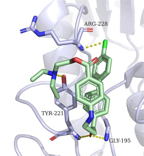 Conformation Of Compound 2b With The Lowest Energy In The Most Download Scientific Diagram
