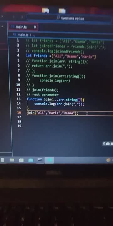 Video Nimra Talha On Linkedin Learning Rest Parameters From Sir Hamzah Syed